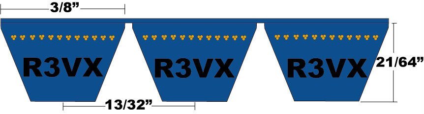 Buy D&D GLOBAL 4/3VX670 V Belts online at 3BG Supply Co.